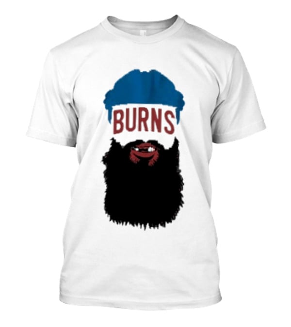 Brent Burns Beard Blue And Red Text Colorado Hockey Fan T-Shirt