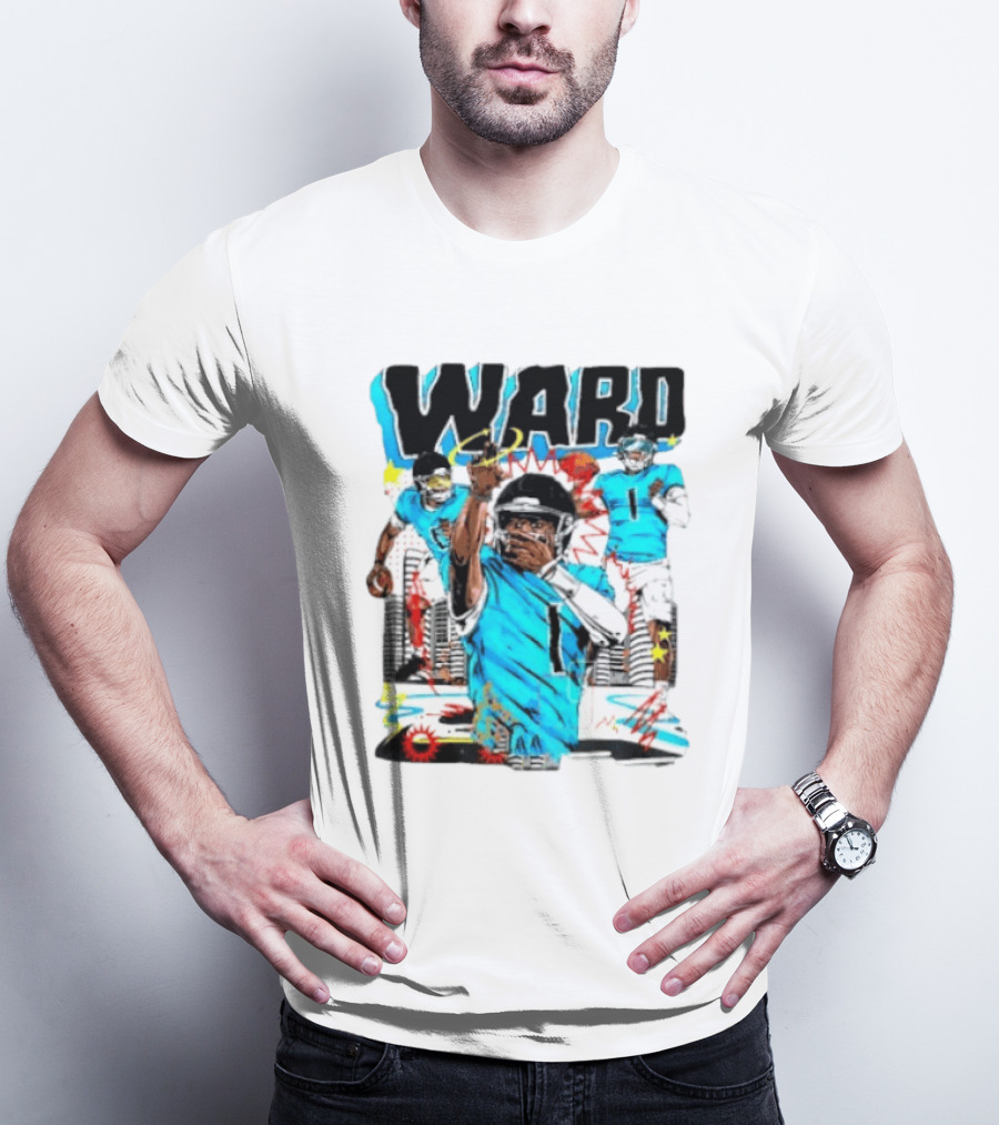 Tennessee Titans Ward Player Cartoon Comic T-Shirt