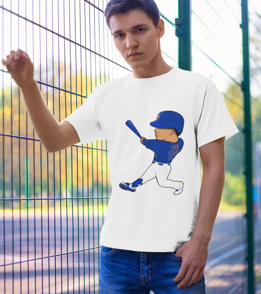 Juan Soto 22 Mets Baseball Swing LGM T-Shirt