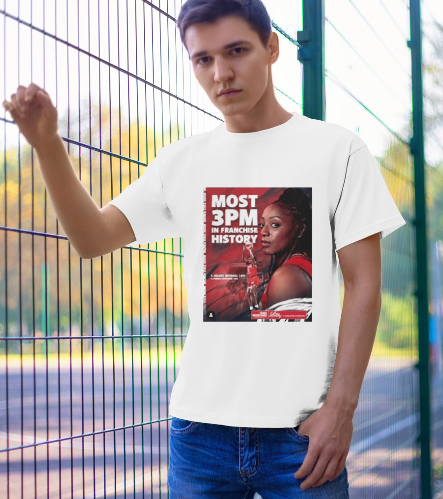 Kelsey Mitchell Most 3PM In Franchise History Indiana Fever T-Shirt