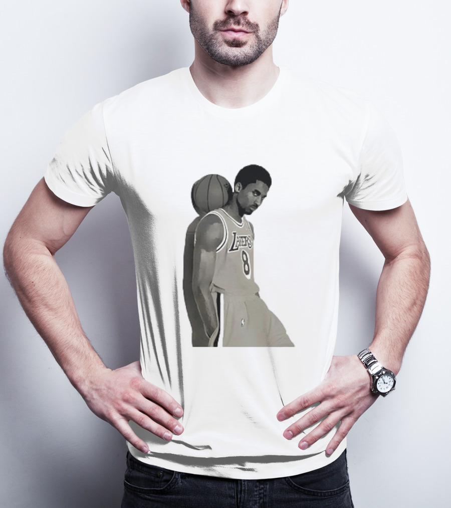 Kobe Bryant LA Lakers NBA Legend Iconic Number 8 T-Shirt