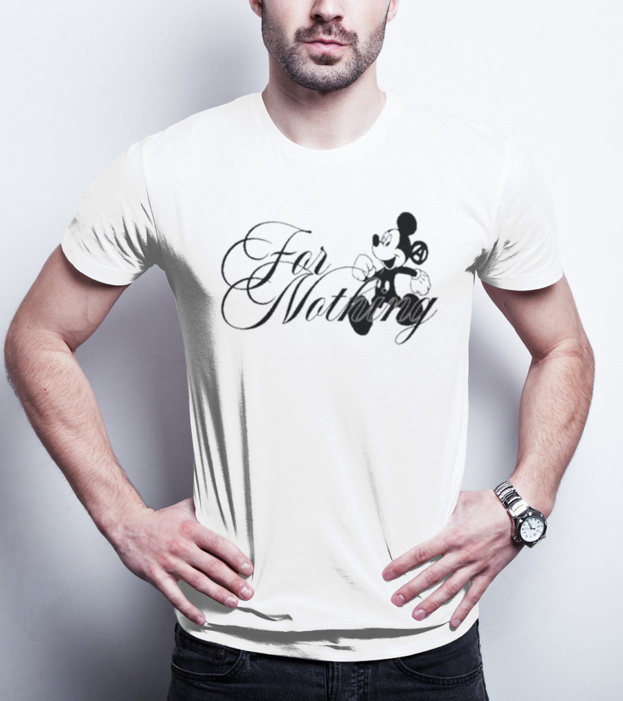 Mickey Mouse Nine Vicious For Nothing Tour 2025 For Nothing T-Shirt