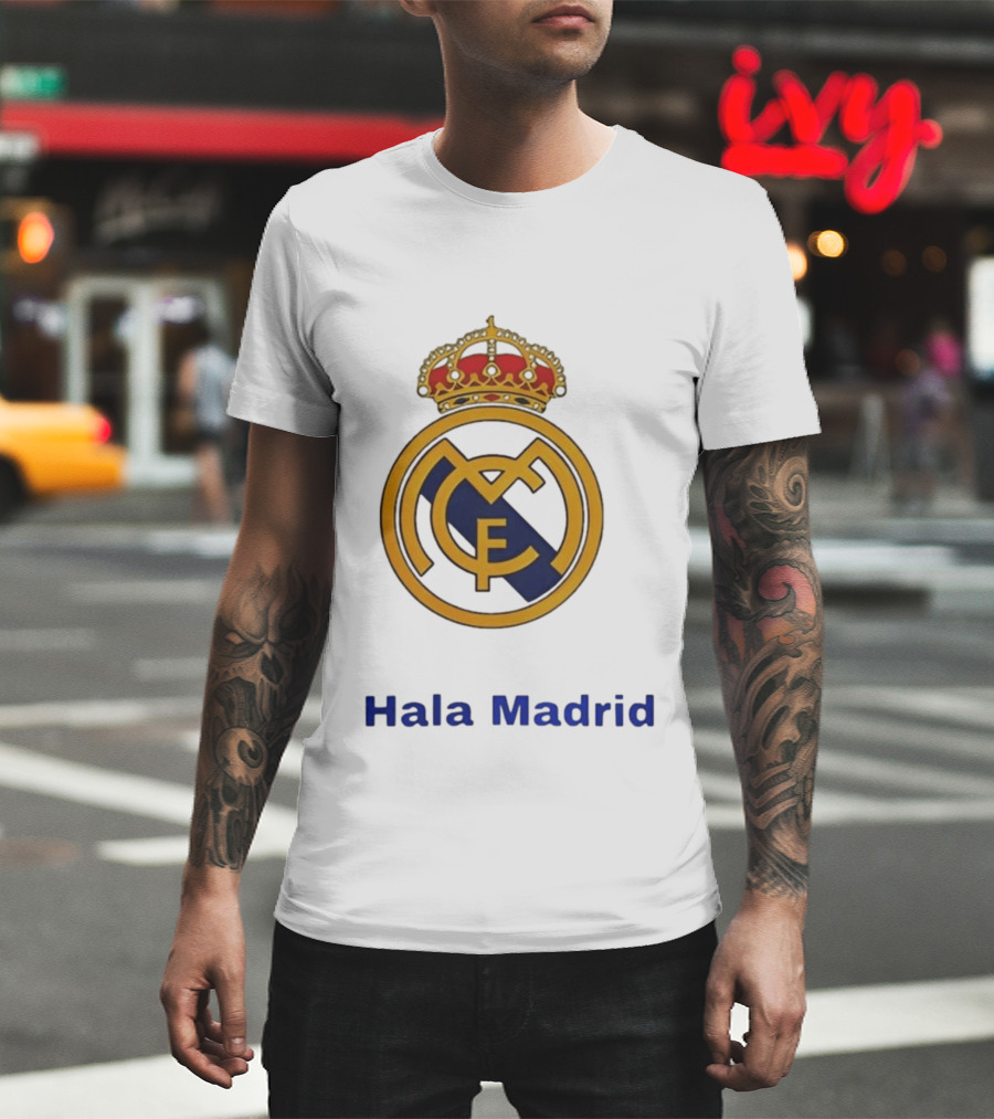 Hala Madrid Real Madrid CF Crest Spain Football Club T-Shirt