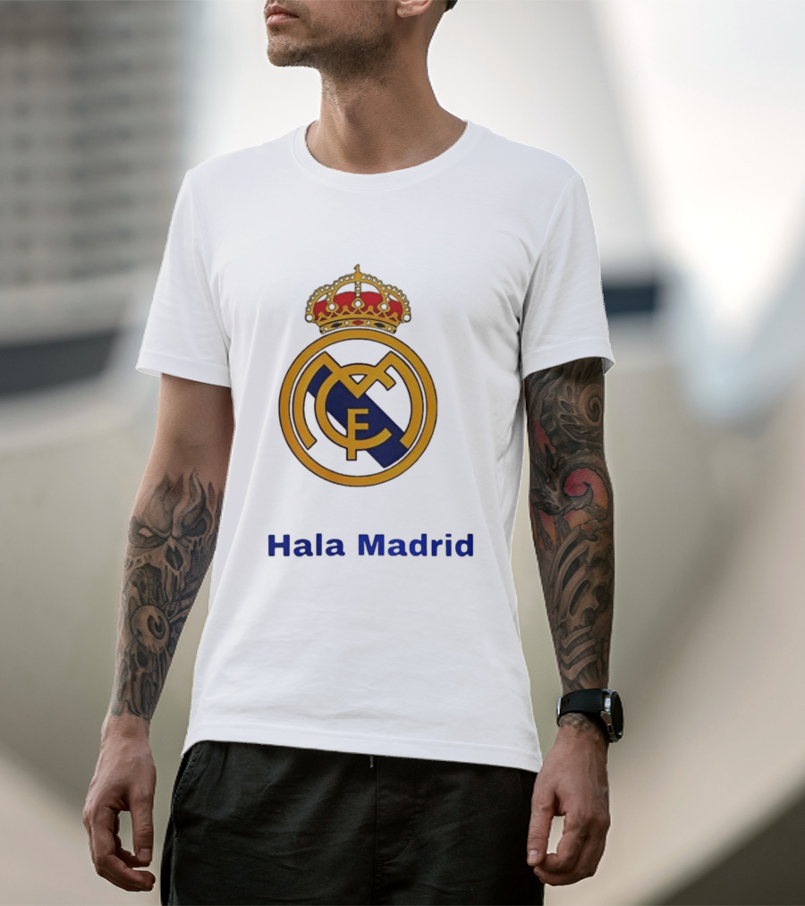 Hala Madrid Real Madrid CF Crest Spain Football Club T-Shirt