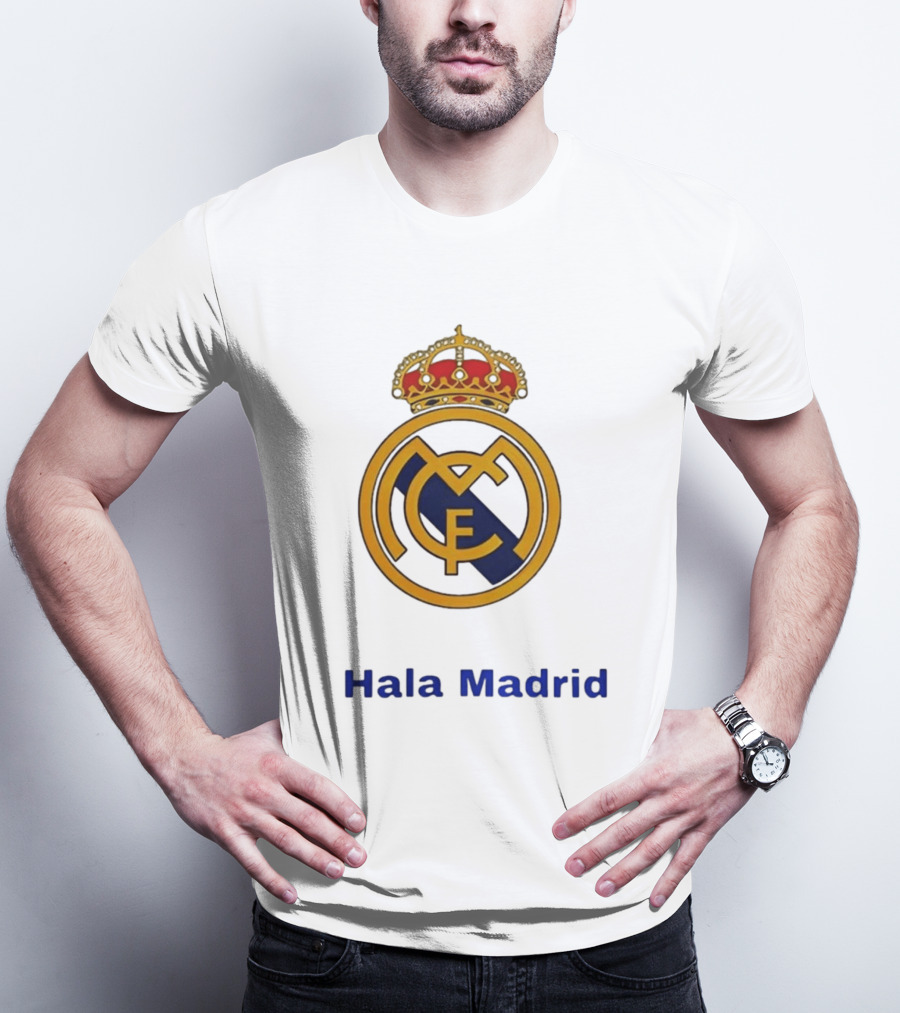 Hala Madrid Real Madrid CF Crest Spain Football Club T-Shirt