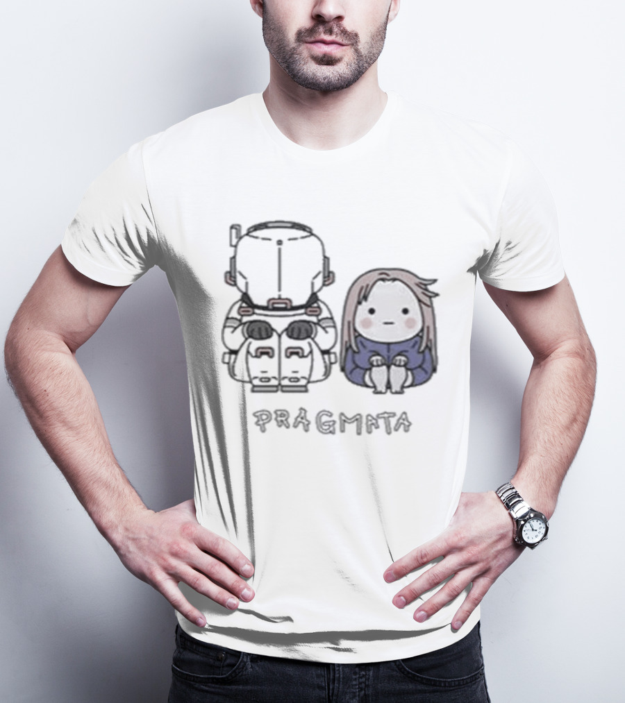 Pragmata Hugh Diana Sitting Together T-Shirt