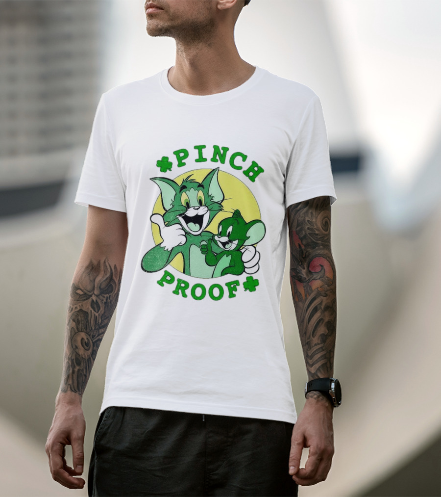 Tom And Jerry Pinch Proof St. Patrick's Day Celebration T-Shirt