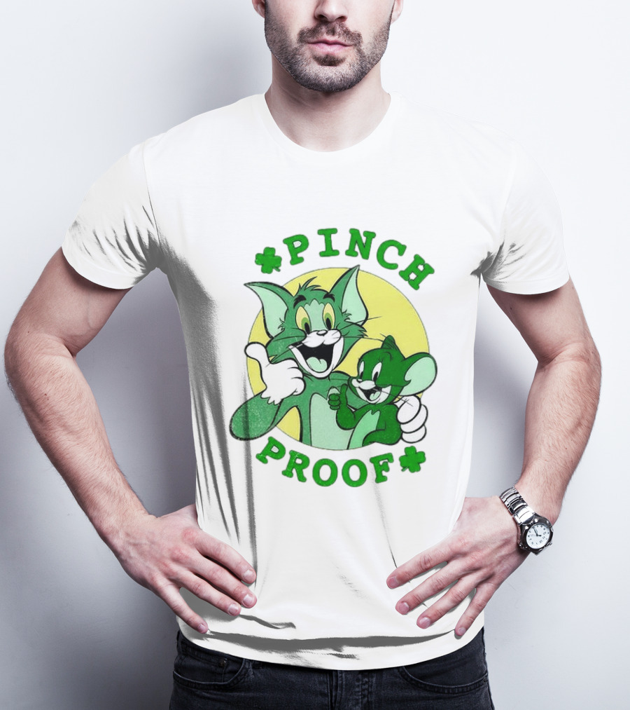Tom And Jerry Pinch Proof St. Patrick's Day Celebration T-Shirt