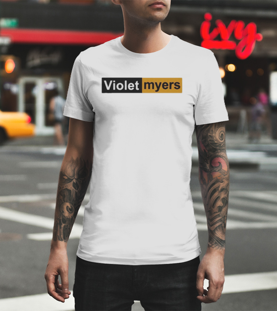 Violet Myers Black And Orange T-Shirt