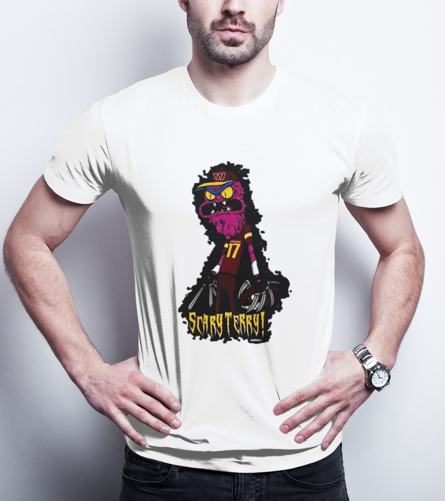 Washington Commanders Scary Terry McLaurin 17 Terrifying Terry T-Shirt
