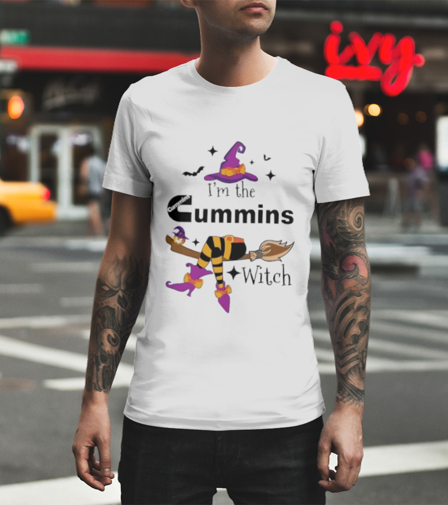 I'm The Cummins Witch Halloween Broomstick Costume T-Shirt