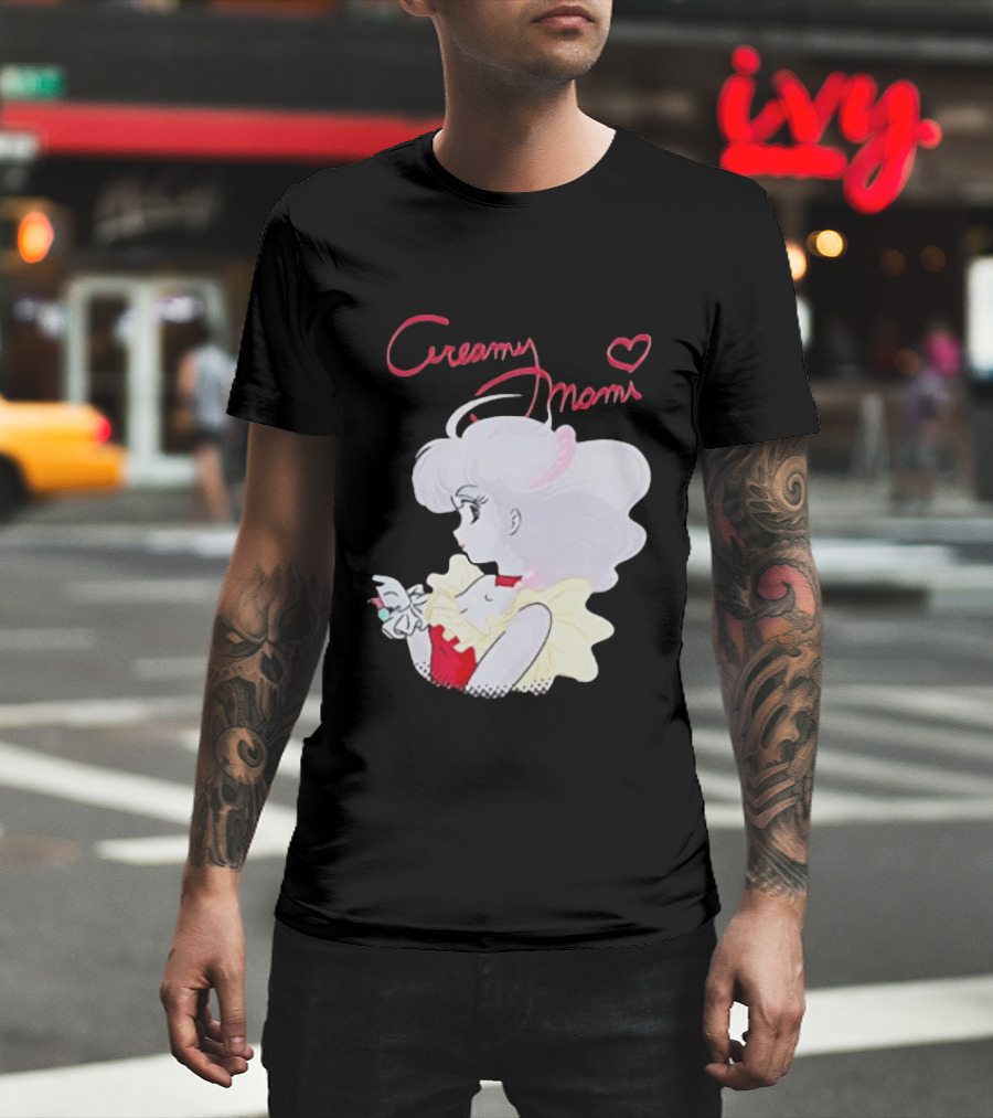 Magical Angel Creamy Mami Anime Character With Heart And Butterfly T-Shirt
