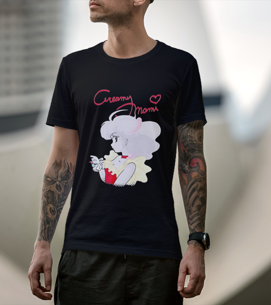 Magical Angel Creamy Mami Anime Character With Heart And Butterfly T-Shirt