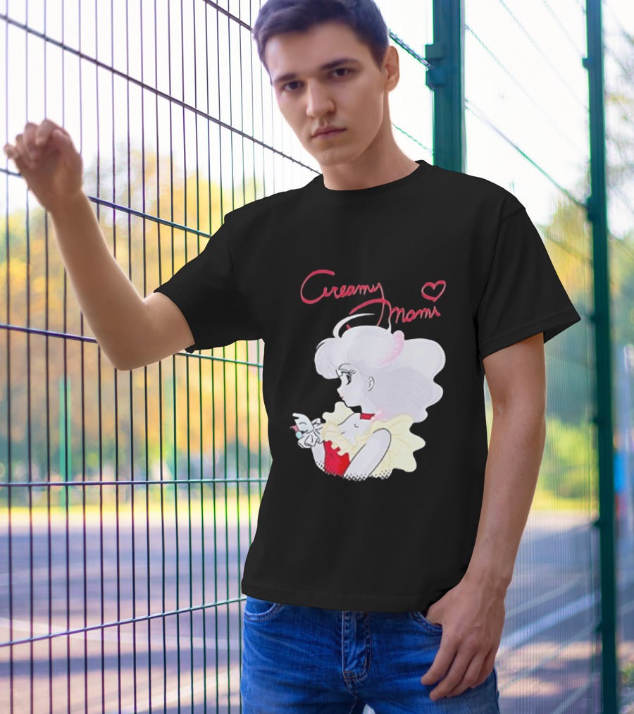 Magical Angel Creamy Mami Anime Character With Heart And Butterfly T-Shirt