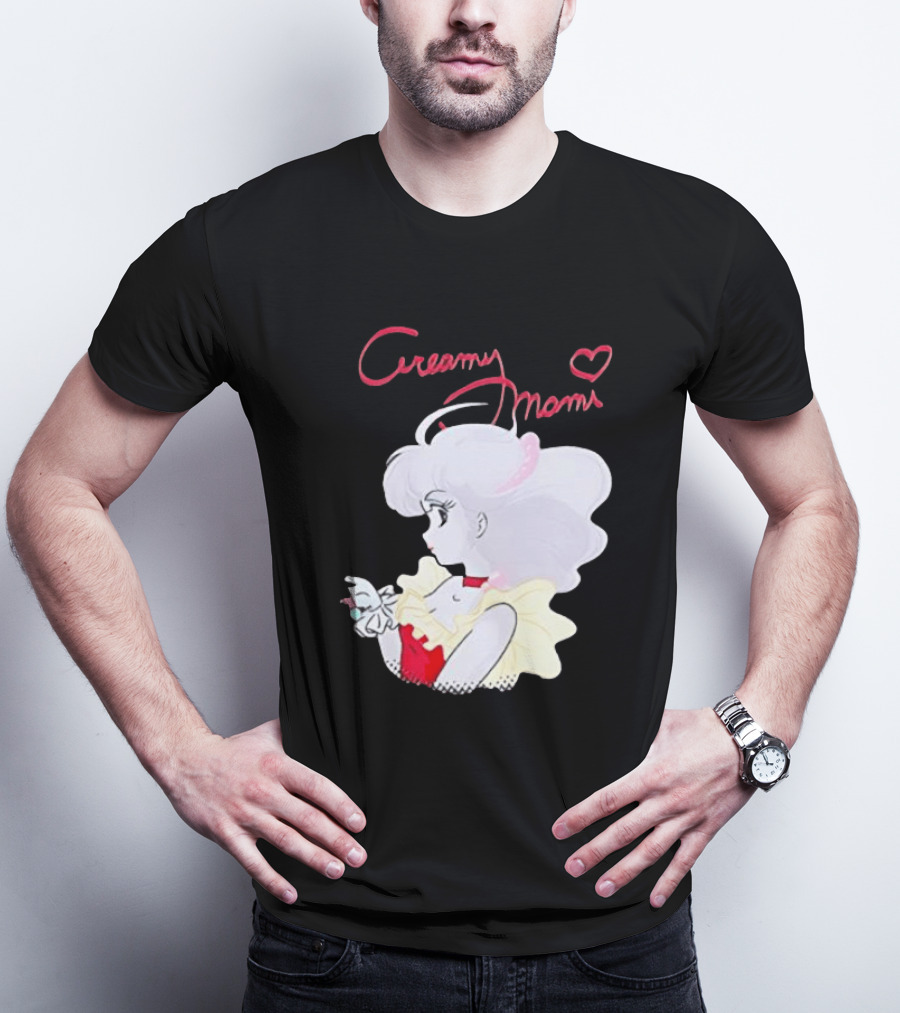 Magical Angel Creamy Mami Anime Character With Heart And Butterfly T-Shirt
