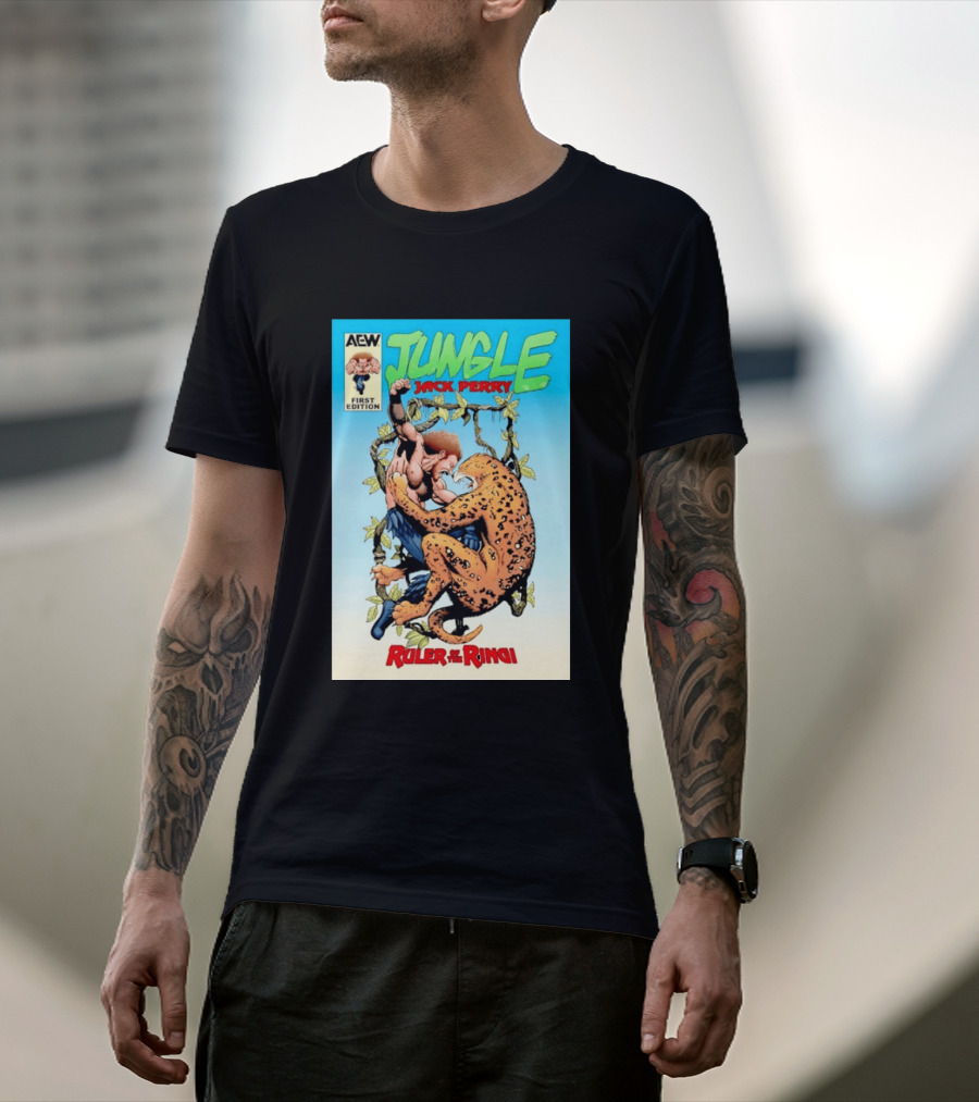AEW Jungle Jack Perry First Edition Ruler Of The Ring T-Shirt