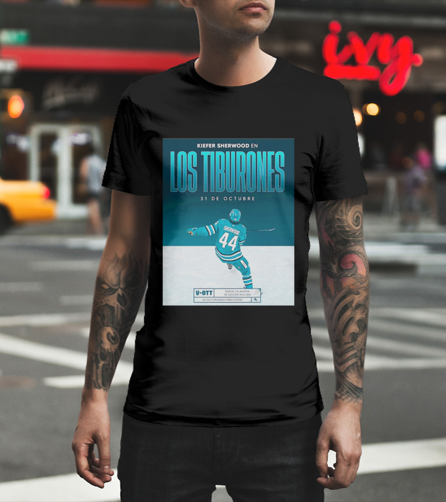 Kiefer Sherwood En Los Tiburones 31 De Octubre V OTT Nueva Calaverita De Azúcar Incluida T-Shirt
