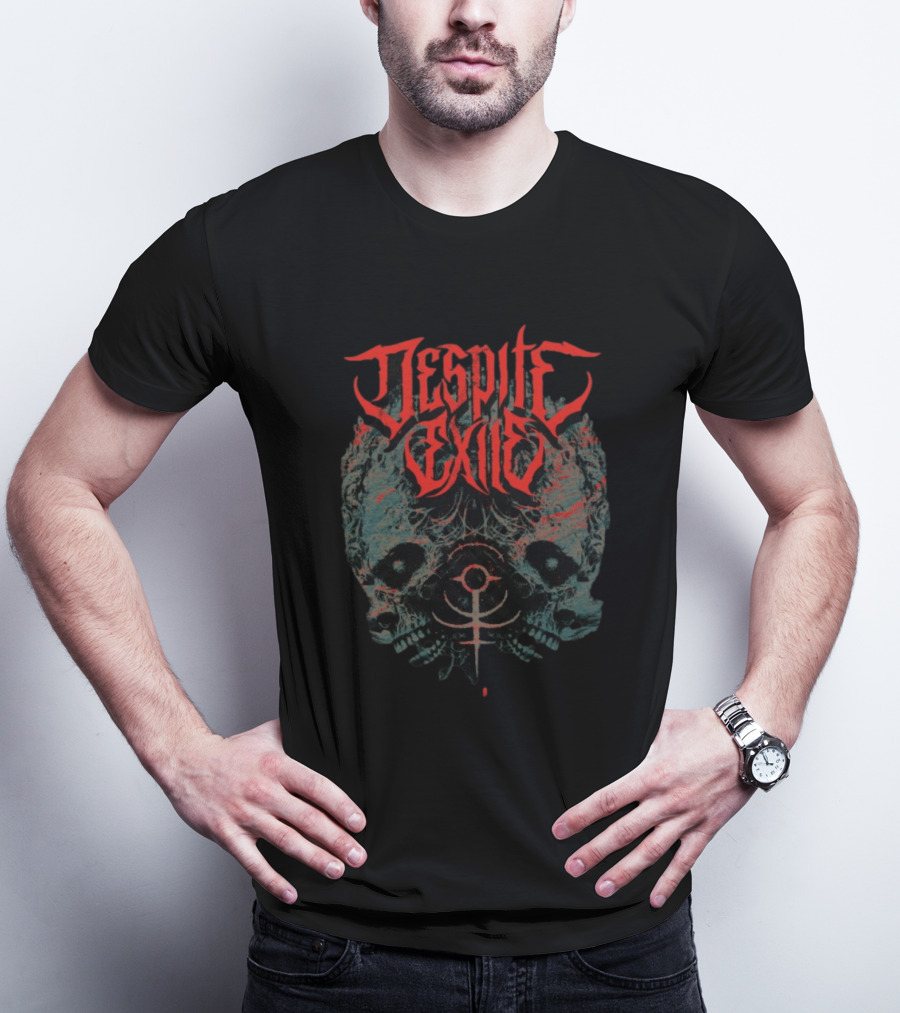 Despite Exile Ever Before Never Again Skull T-Shirt