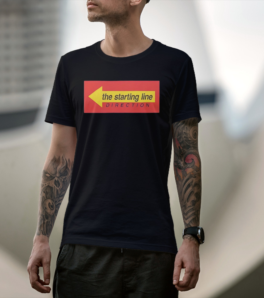 The Starting Line Direction Pop Punk Band Yellow Arrow T-Shirt