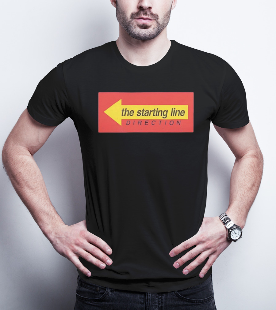 The Starting Line Direction Pop Punk Band Yellow Arrow T-Shirt