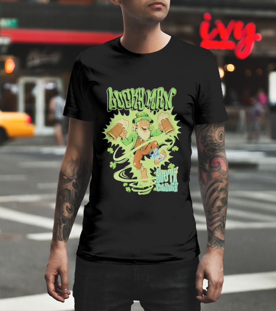 Lucky Man Leprechaun Youth Culture More Than Movement St Patricks Day T-Shirt