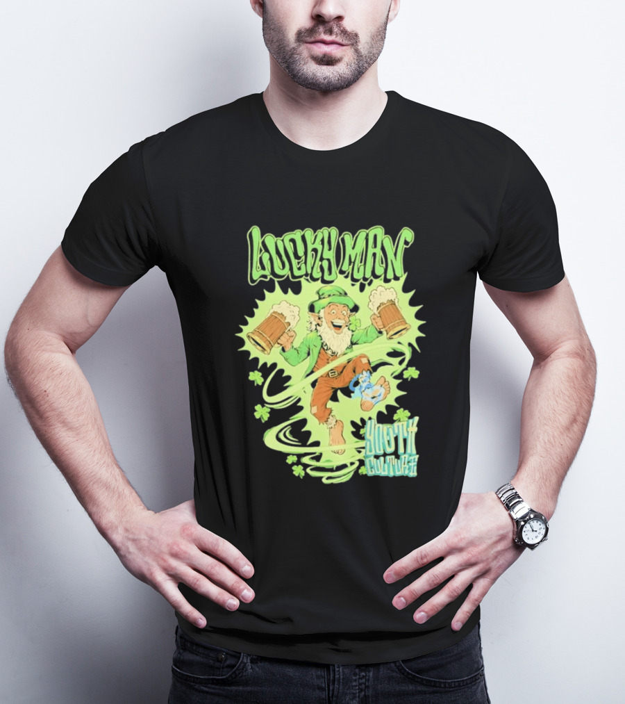 Lucky Man Leprechaun Youth Culture More Than Movement St Patricks Day T-Shirt