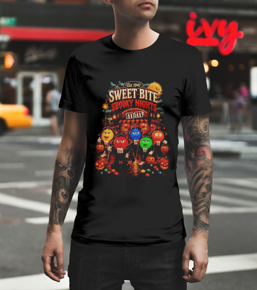 Est 1941 M&M's Sweet Bite Spooky Nights Halloween T-Shirt