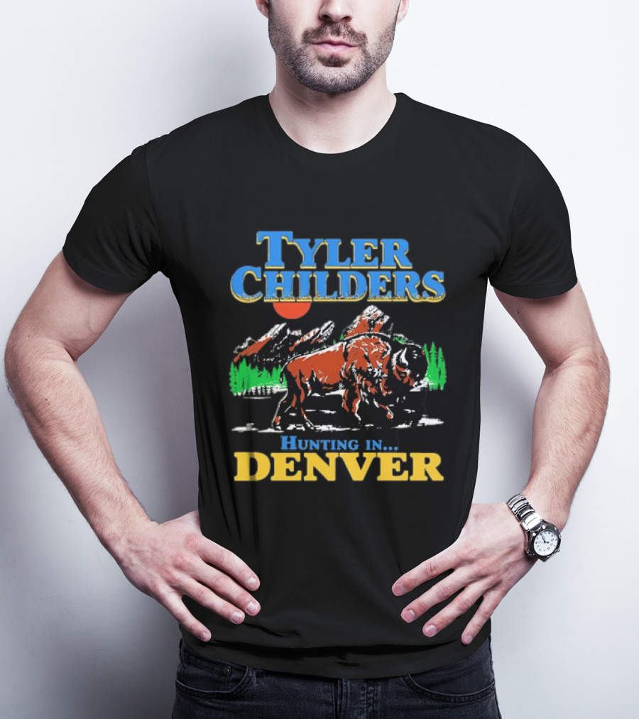 Tyler Childers Hunting In Denver Country Music Buffalo Mountains T-Shirt