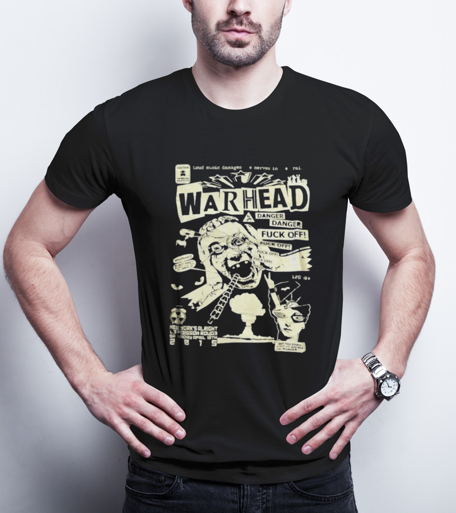 Warhead New York's Alright Crossboro Bridge Hardcore Distressed Danger T-Shirt