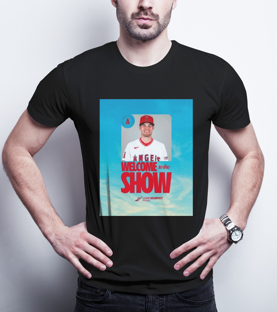 Welcome To The Show Luke Murphy Angels Pitcher T-Shirt