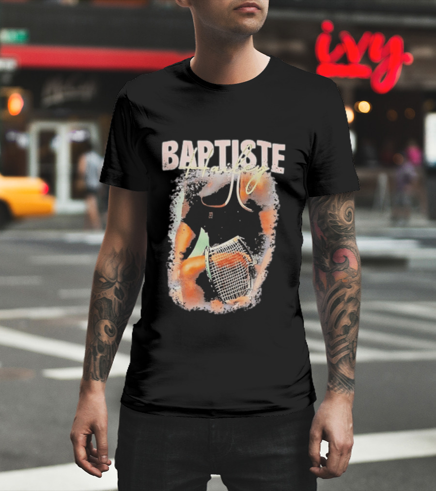 Baptiste Hailey Tennis Player With Racket T-Shirt