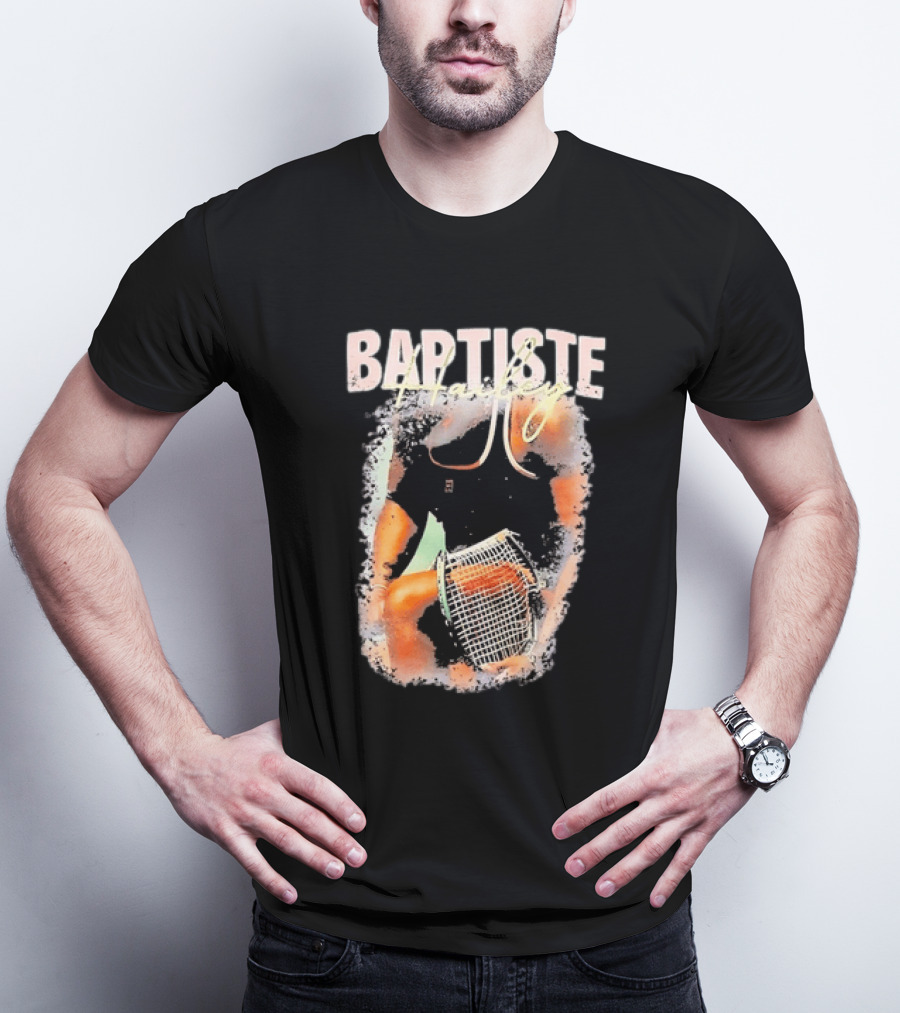 Baptiste Hailey Tennis Player With Racket T-Shirt