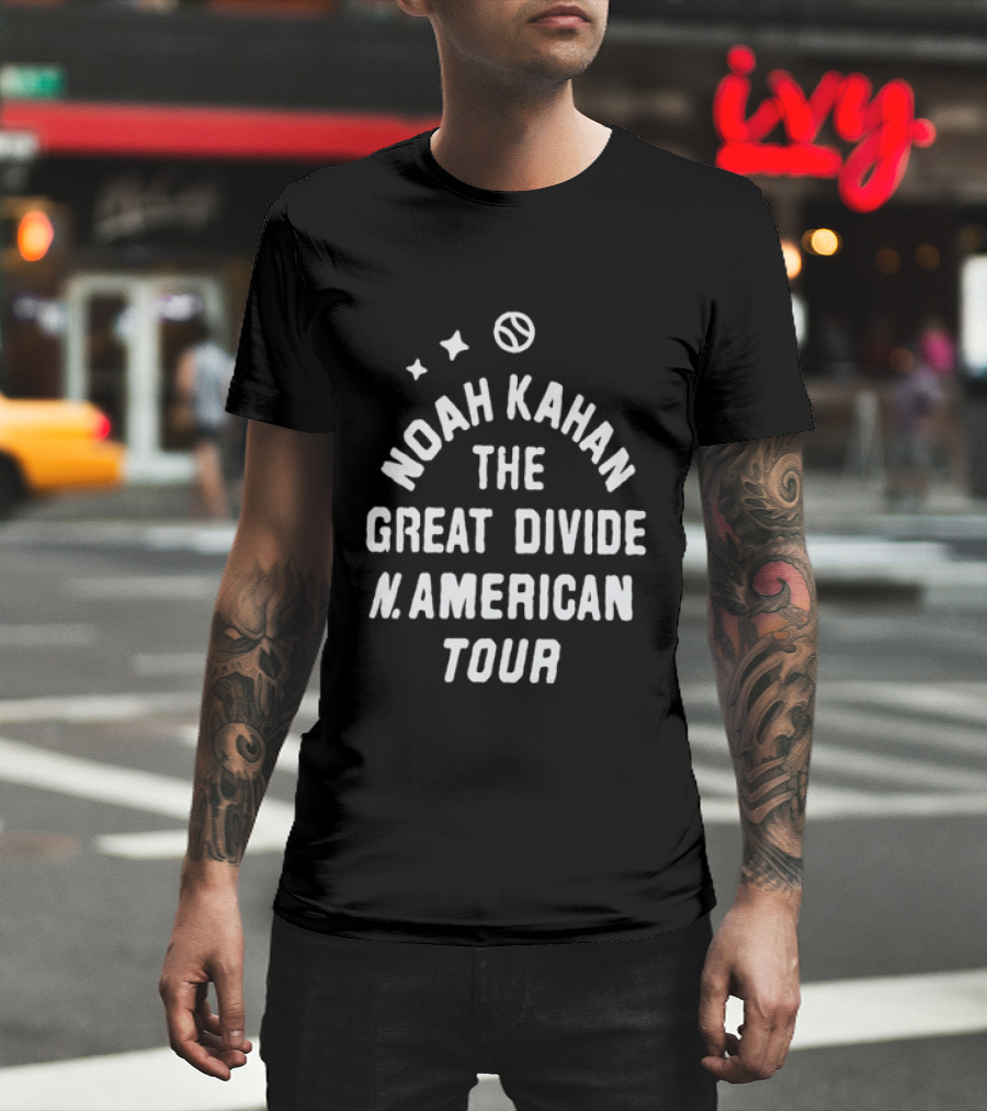 Noah Kahan The Great Divide North American Tour Stars T-Shirt