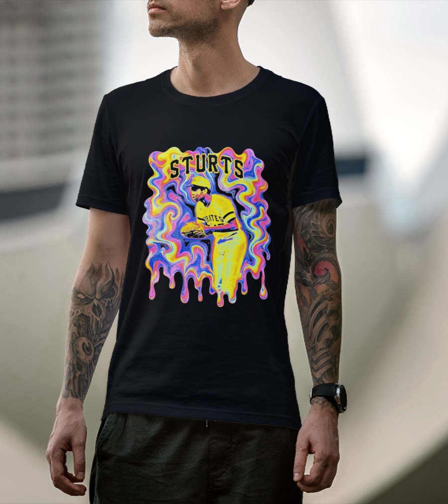 Sturts Willie Stargell Pittsburgh Pirates Psychedelic T-Shirt