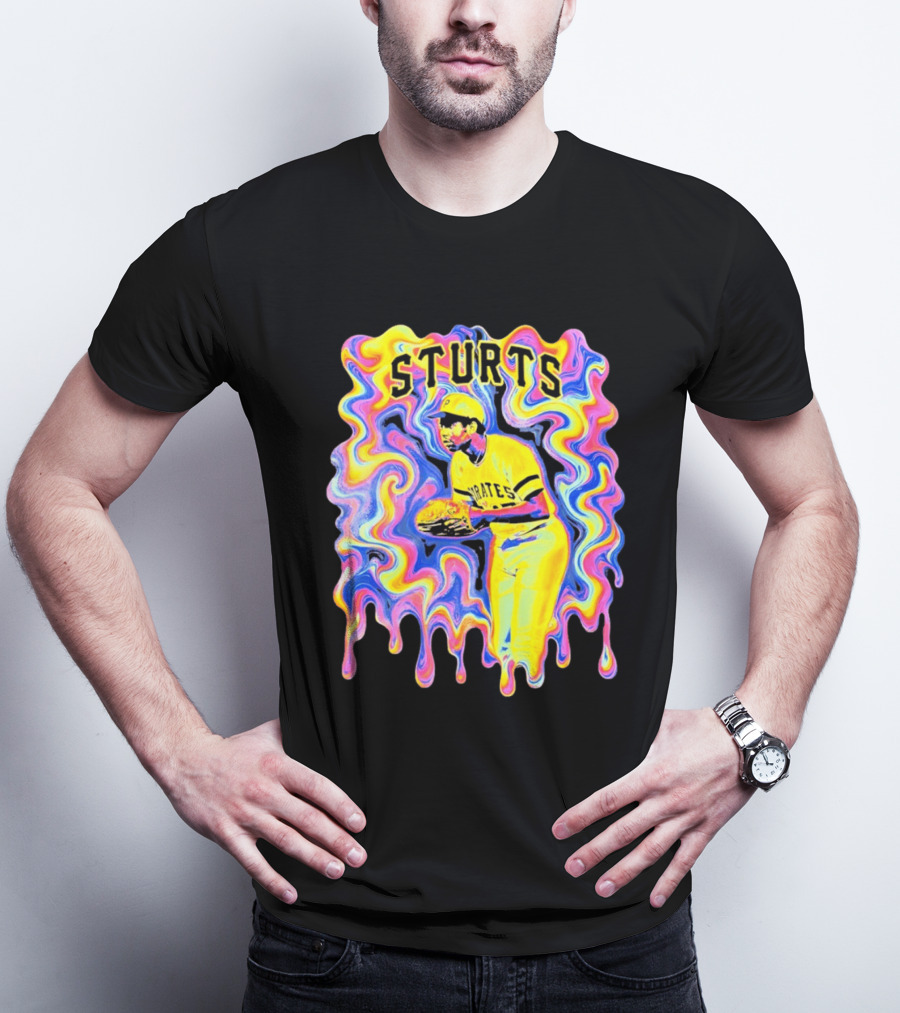 Sturts Willie Stargell Pittsburgh Pirates Psychedelic T-Shirt