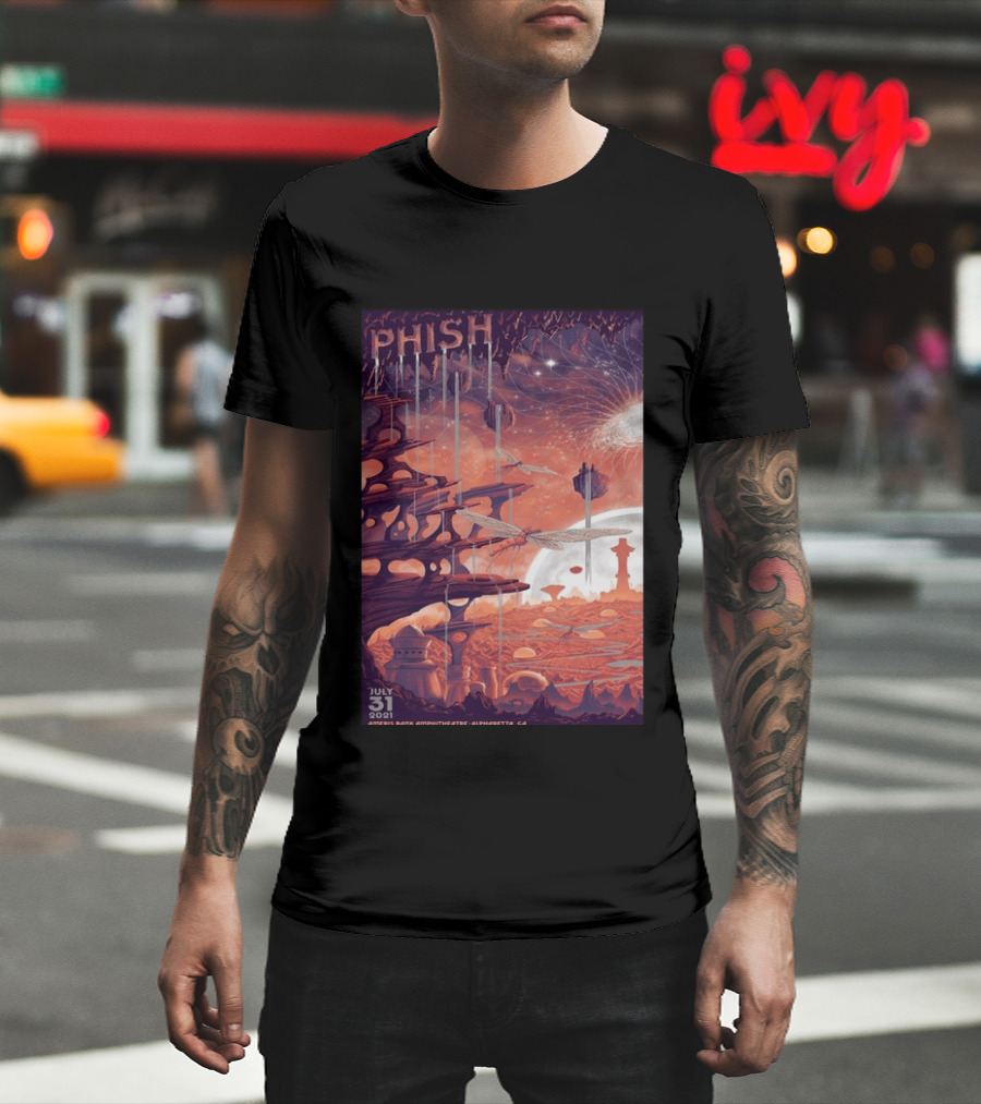 Phish Concert Alpharetta GA July 31 2021 T-Shirt