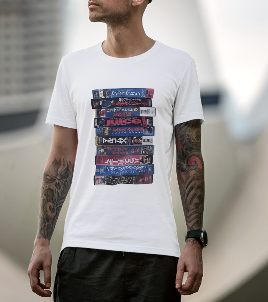 Friday Malcolm X Boyz N The Hood Juice Do The Right Thing New Jack City VHS Collection T-Shirt