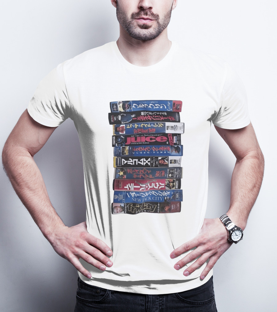 Friday Malcolm X Boyz N The Hood Juice Do The Right Thing New Jack City VHS Collection T-Shirt