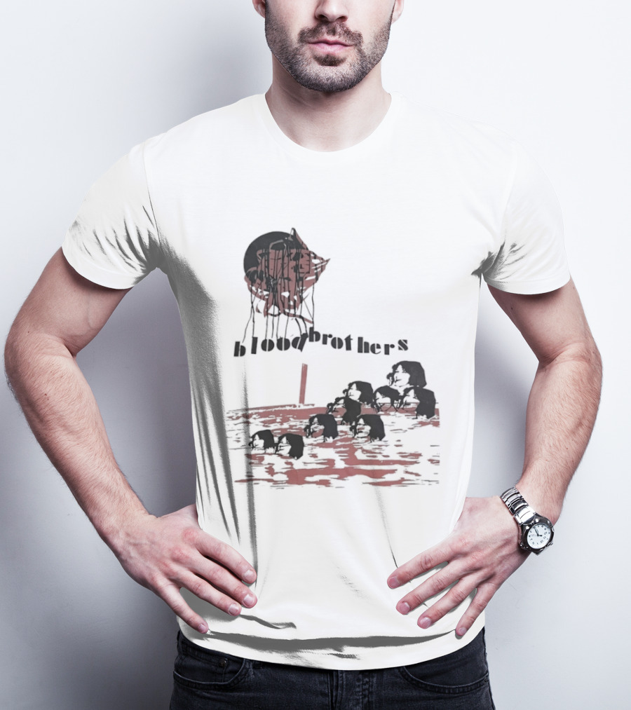 Blood Brothers Musical West End Willy Russell Dripping Red Moon T-Shirt