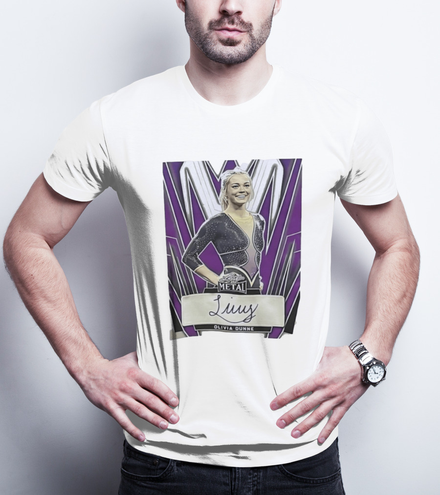 Leaf Metal Olivia Dunne Livvy Autograph Card T-Shirt