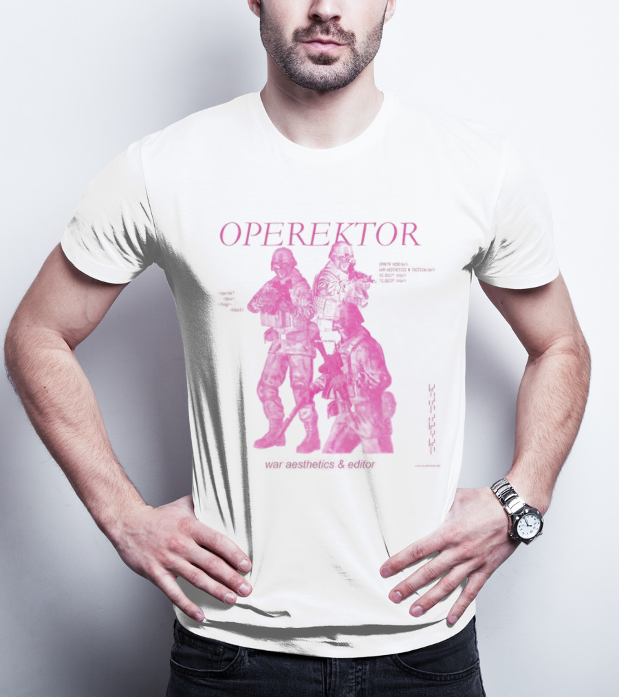 Operektor War Aesthetics Tactical Editor Time Signature Authored Narratives T-Shirt