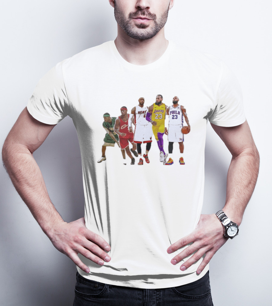 LeBron James St Vincent St Mary Cavs Heat Lakers 76ers Journey T-Shirt