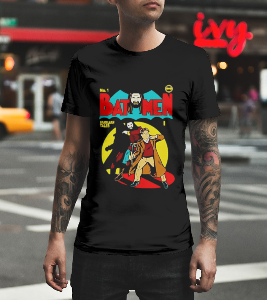 No 1 Bat Men Familiar Tales What We Do In The Shadows T-Shirt