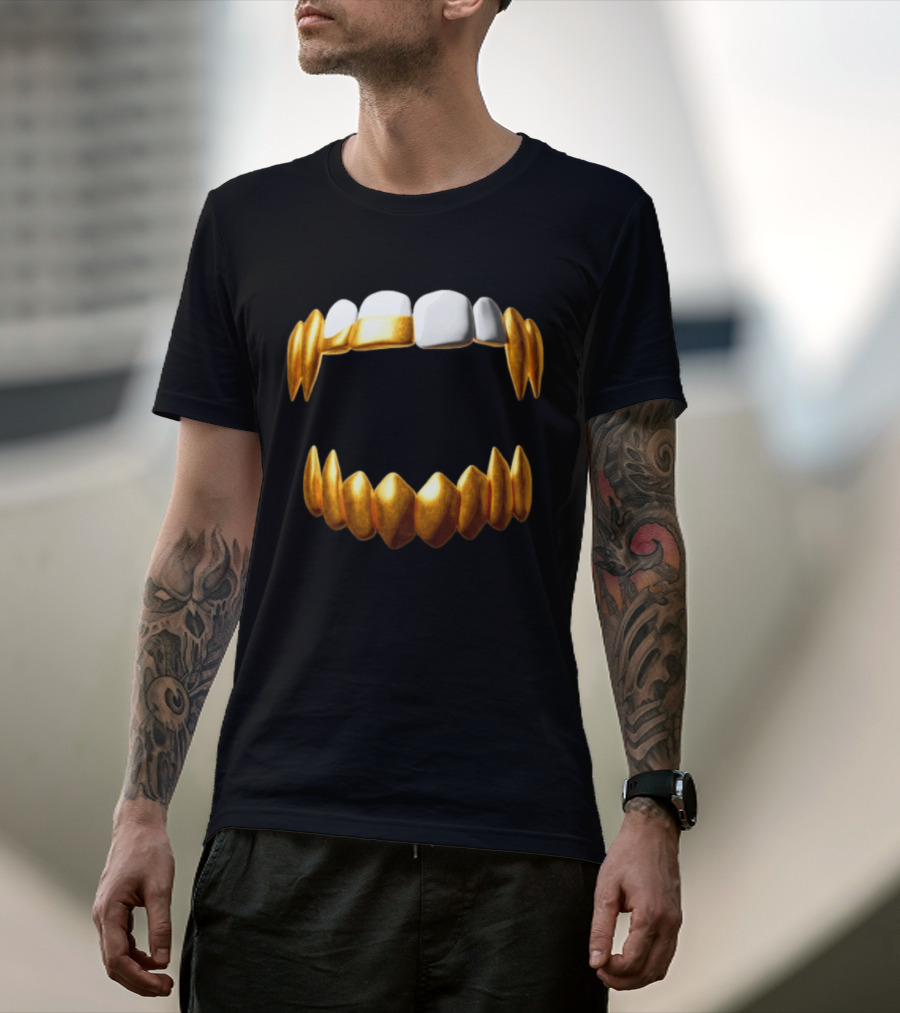 Sid The 3Rd Shop Store Gold Teeth Grillz T-Shirt
