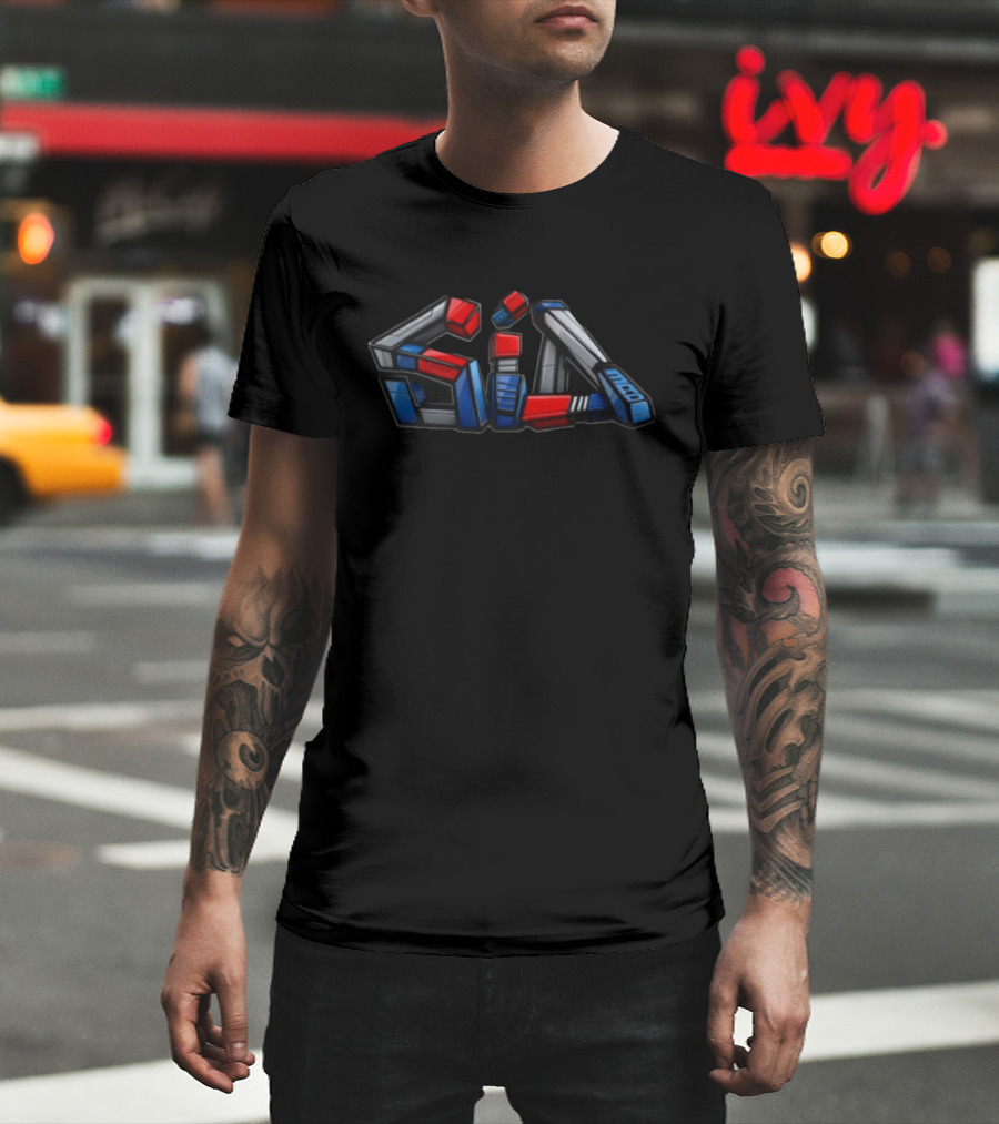Sid The 3Rd Shop Store Transformer Sid Robot Letters T-Shirt