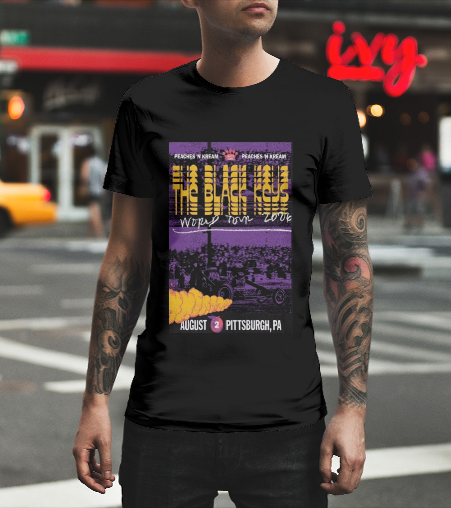 The Black Keys World Tour 2026 Peaches 'N Kream August Pittsburgh PA T-Shirt