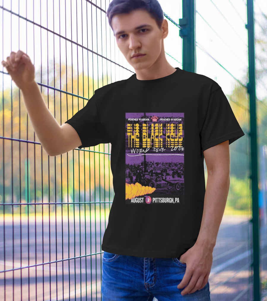 The Black Keys World Tour 2026 Peaches 'N Kream August Pittsburgh PA T-Shirt
