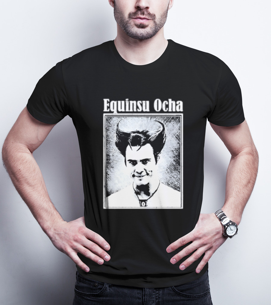 Jim Carrey Equinsu Ocha Ace Ventura Distressed Vintage Look T-Shirt