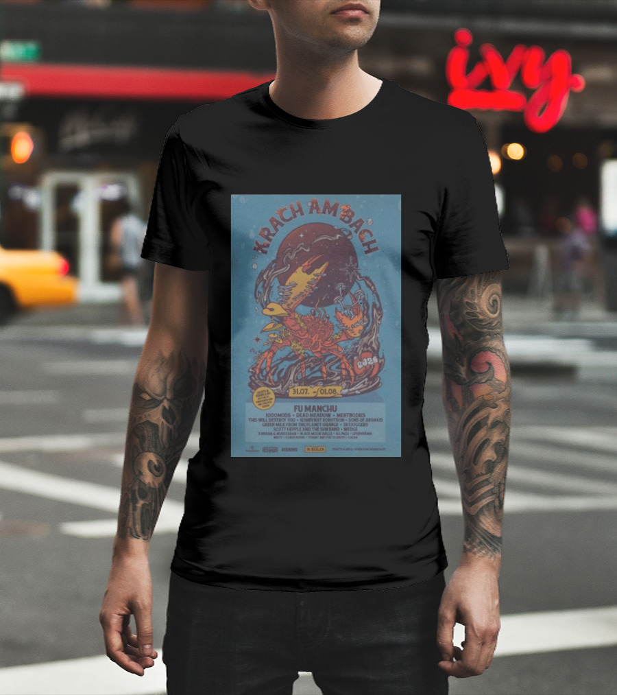 Krachambach Festival 2026 Fu Manchu Lineup And Dates T-Shirt
