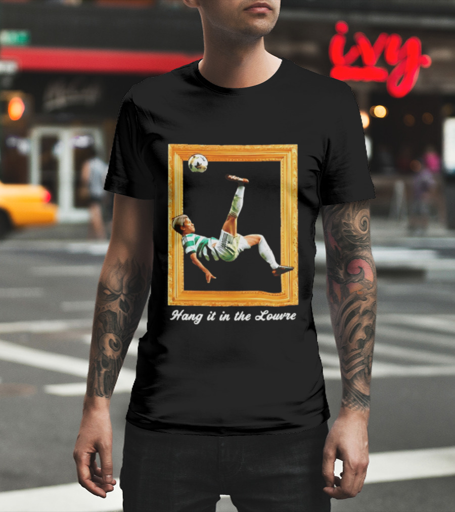 Kyogo Furuhashi Celtic FC Hang It In The Louvre Soccer Art футболка T-Shirt